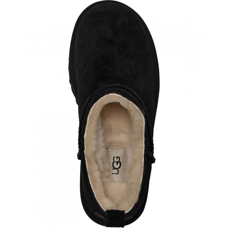 UGG W Classic Micro dame hjemmesko - Sort| Lækker Slip-On Hjemmesko
